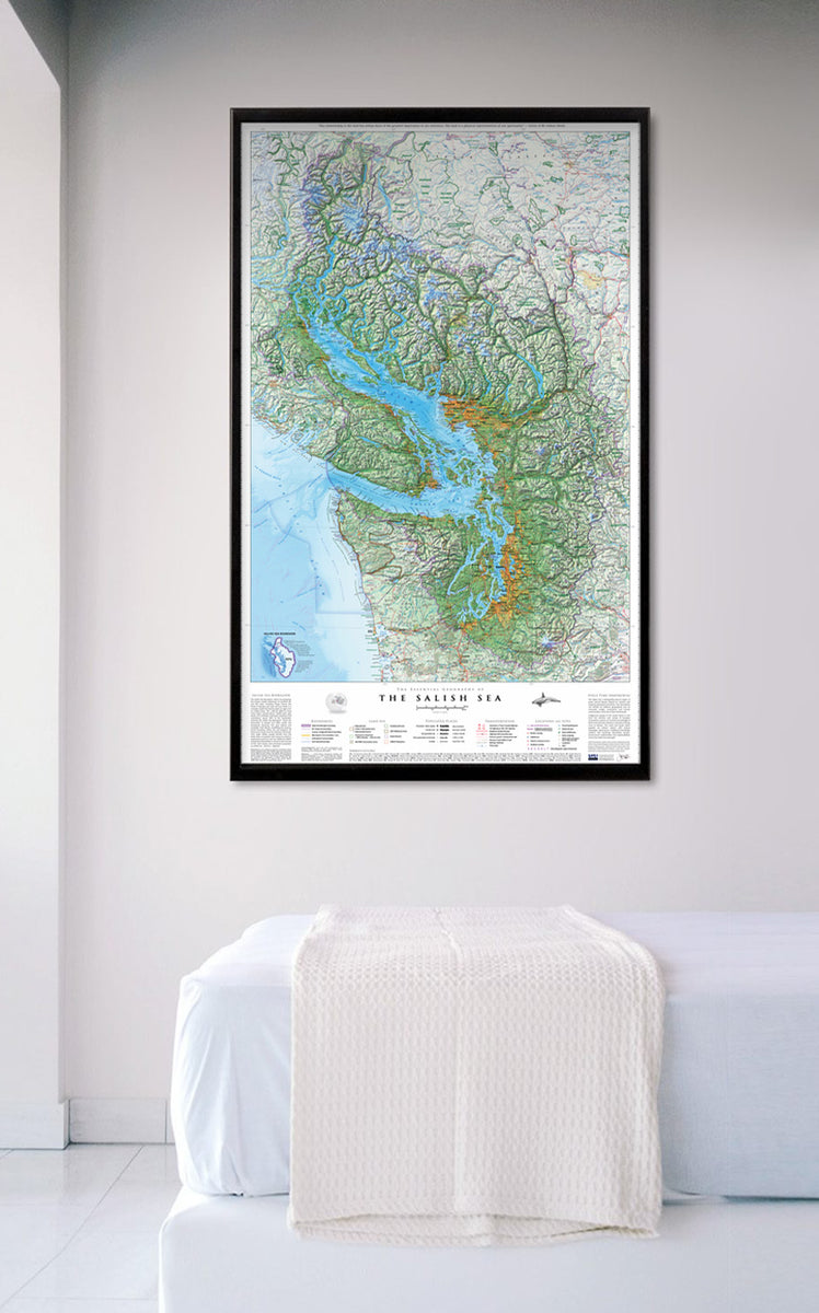 Poster Map: The Essential Geography of the Salish Sea – CGC Maps