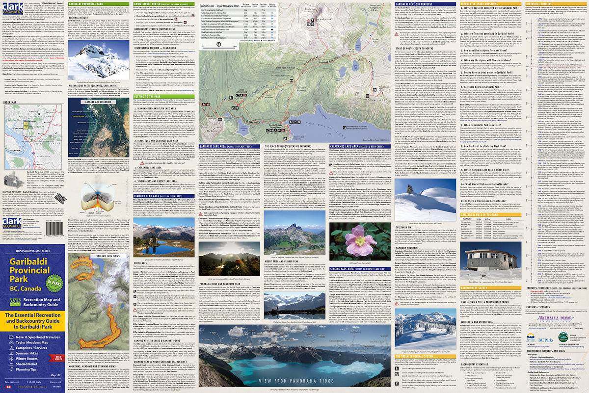 Garibaldi Provincial Park, BC, Canada - Map 102 – CGC Maps