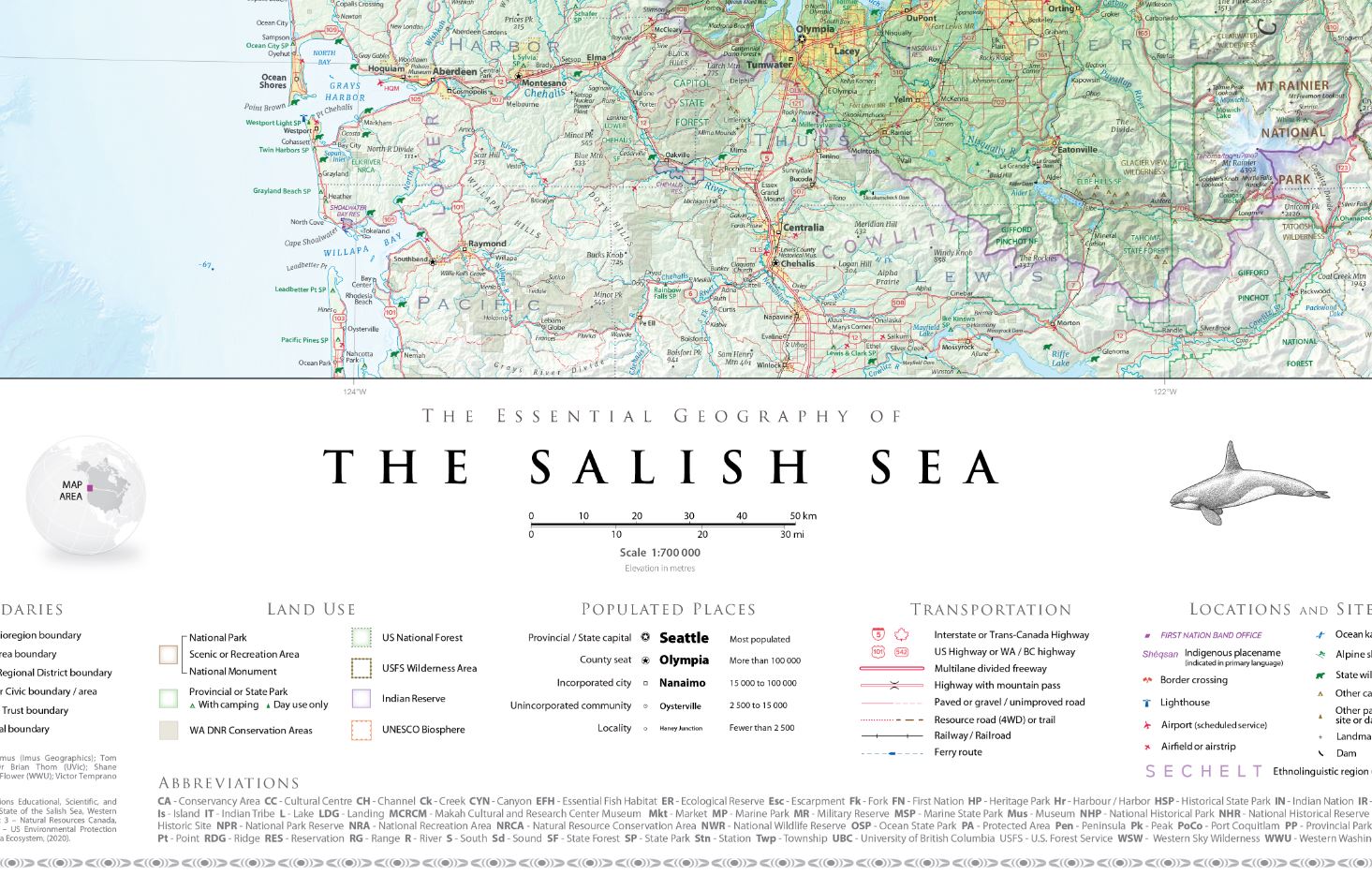 Salish Sea Map - The Essential Geography of the Salish Sea – CGC Maps
